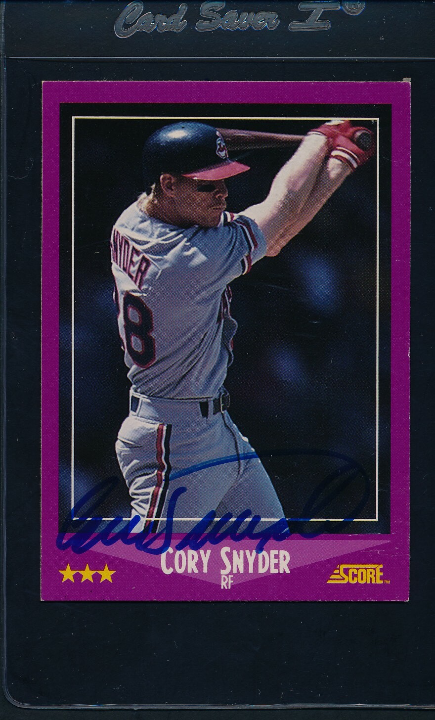 1988 Score #92 Cory Snyder Orioles Signed Auto *41925 | eBay