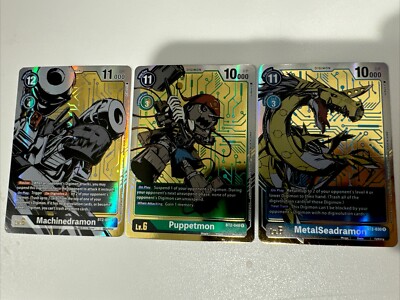 Machinedramon MetalSeadramon Puppetmon (3) Alternate Art BT2-066 ...