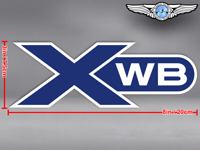 LARGE AIRBUS XWB EXTRA WIDE BODY CUT TO SHAPE LOGO DECAL / STICKER | eBay