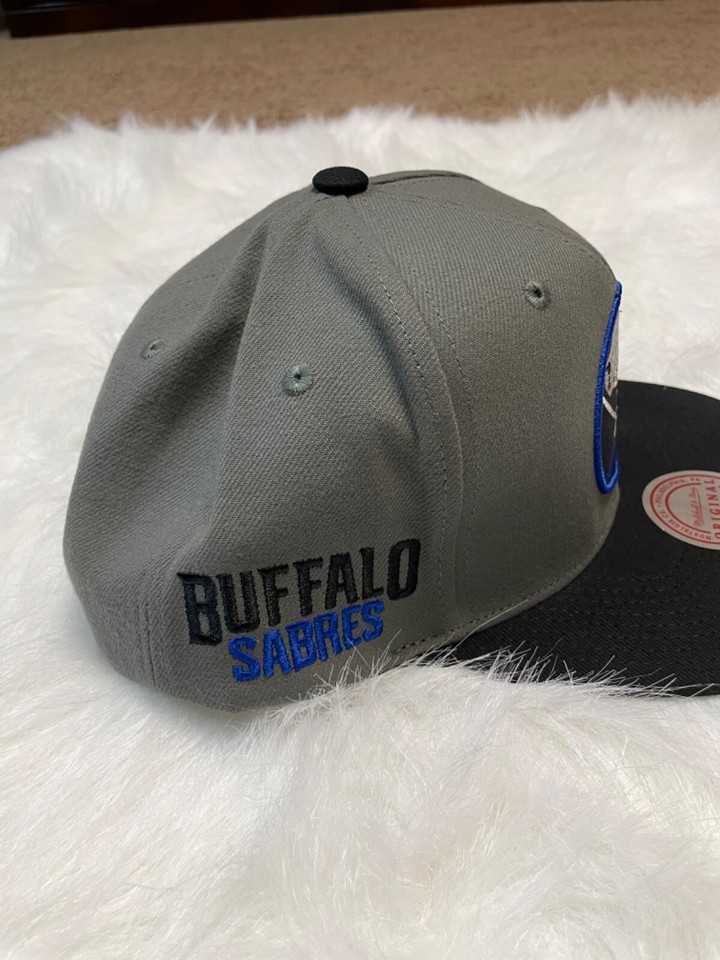 Buffalo Sabres Mitchell & Ness Gray Storm SnapBack Hat | eBay