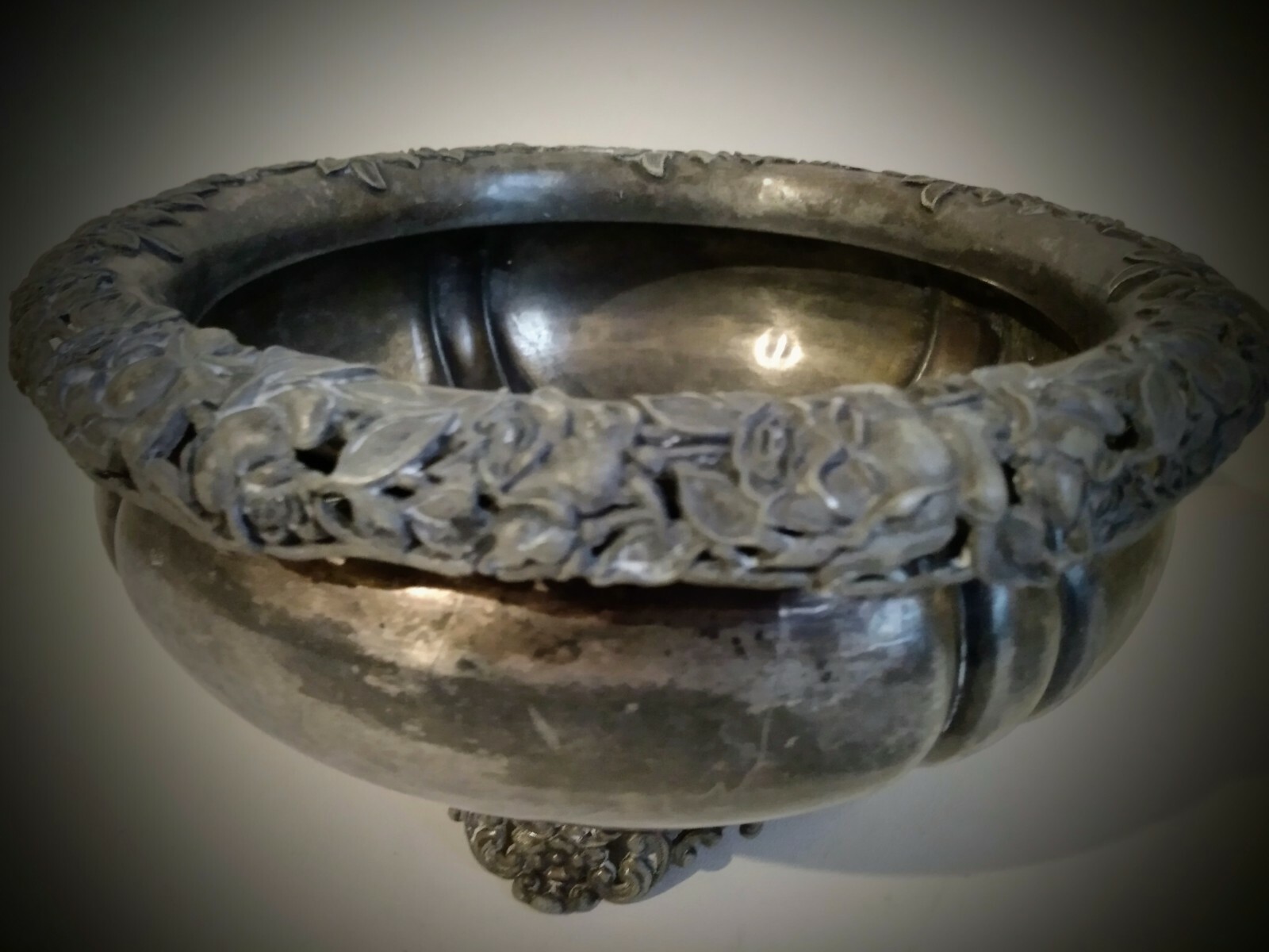 Antique Colonial Silver Co. Quadruple Plate 9" Bowl Centerpiece Beauty ...