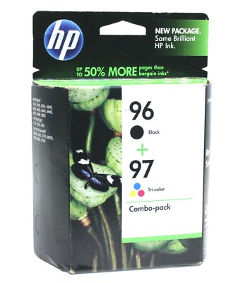 2PK Genuine HP 96 HP 97 Ink Cartridge for Deskjet 5740 6540 6940 9800 ...