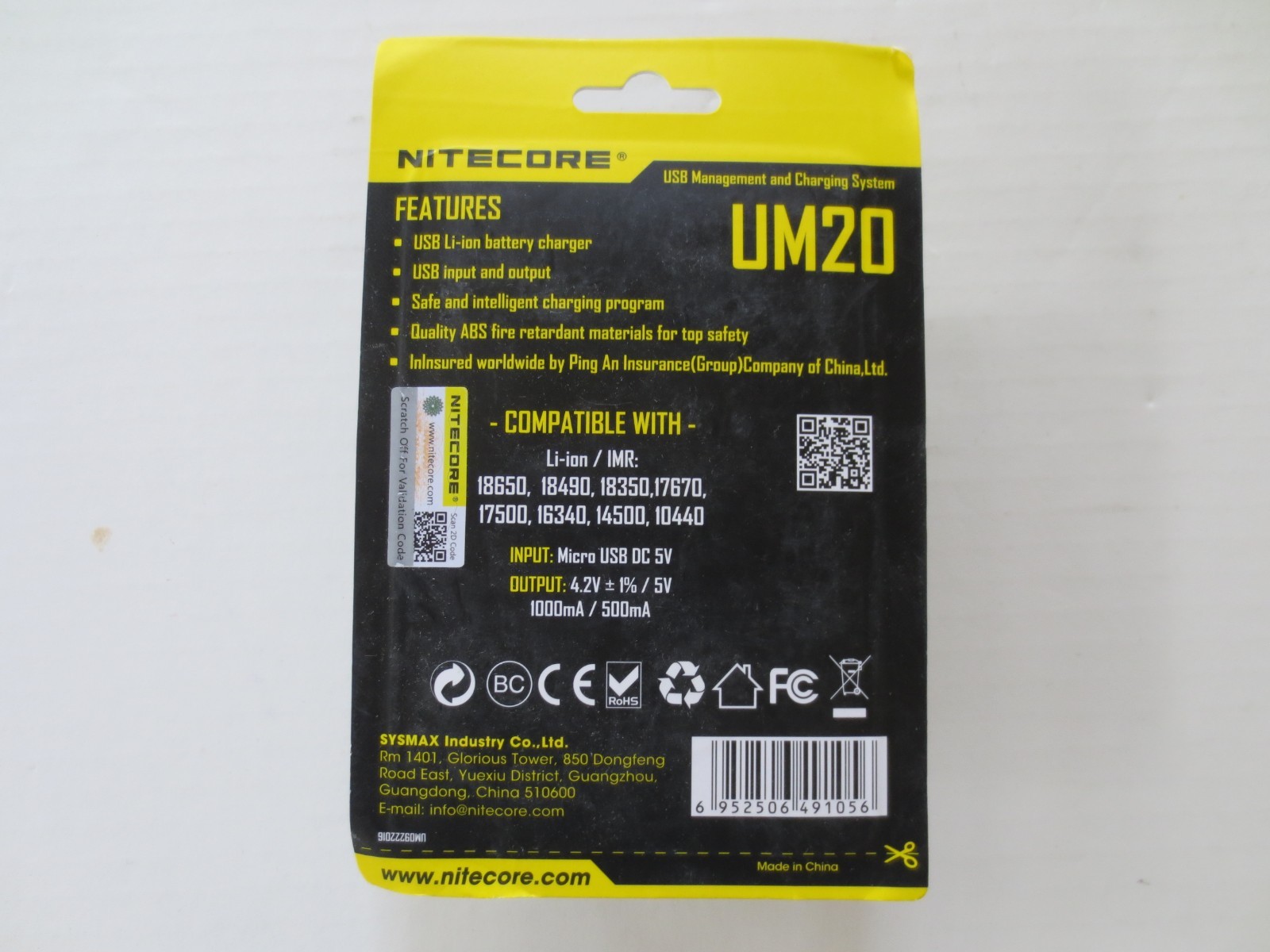 Nitecore UM20 Li-ion Battery Charger | eBay