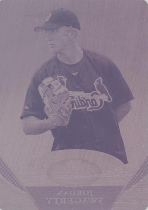 2011 Bowman Platinum - Prospects Jordan Swagerty #BPP74 Printing Plate ...