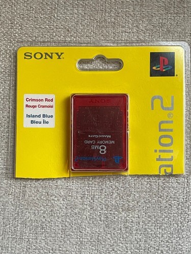 SONY PLAYSTATION 2 PS2 MAGIC GATE CRIMSON RED 8MB MEMORY CARD | eBay