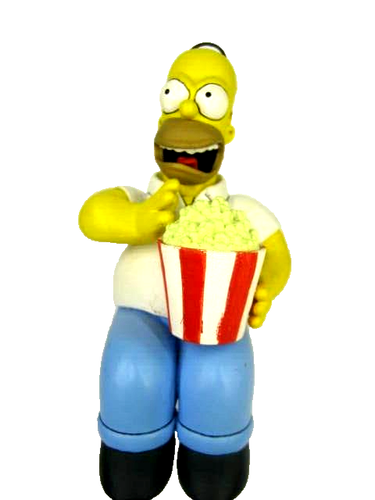 The Simpsons Movie Mayhem Homer Figure 2007 McFarlane Toys Popcorn ...