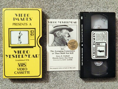 AVENGING CONSCIENCE(1914)(VIDEO YESTERYEAR VHS) DW GRIFFITH; MAE MARSH ...