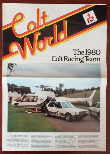 Colt World The 1980 Colt Racing Team model Range sales Foldout brochure ...