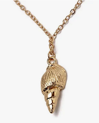 Indian Traditional Gold Sea Shell Chain Pendant For Unisex | eBay