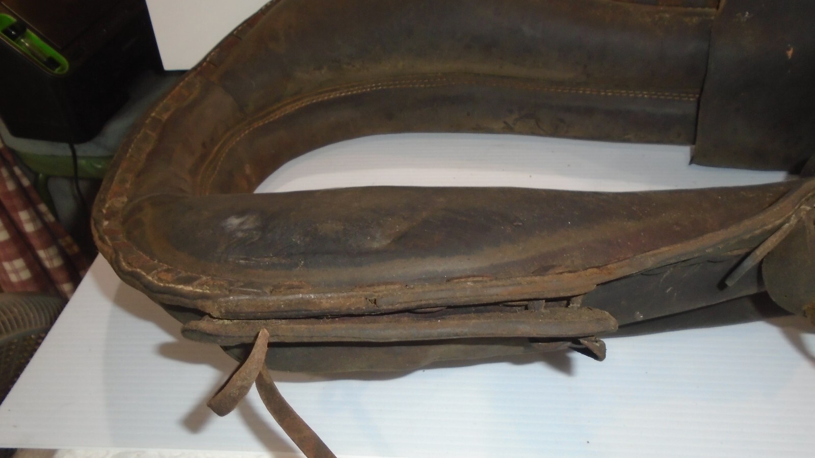 Vintage Leather Horse Mule OX Collar Harness Yoke Decor Western nice ...