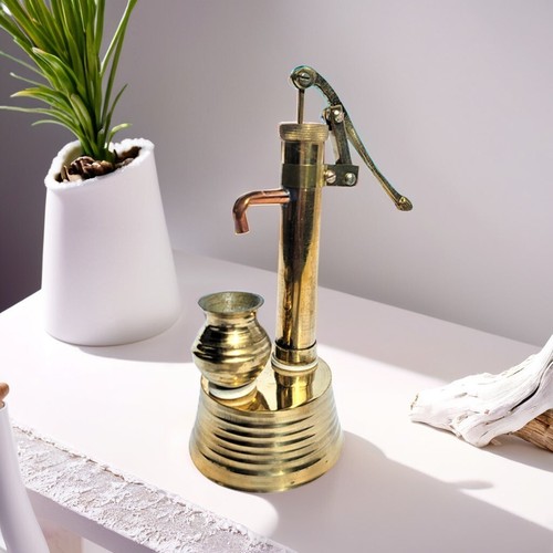 Mini Brass Hand Pump Decor – Handmade Rustic Village Style | 8"x4" | eBay