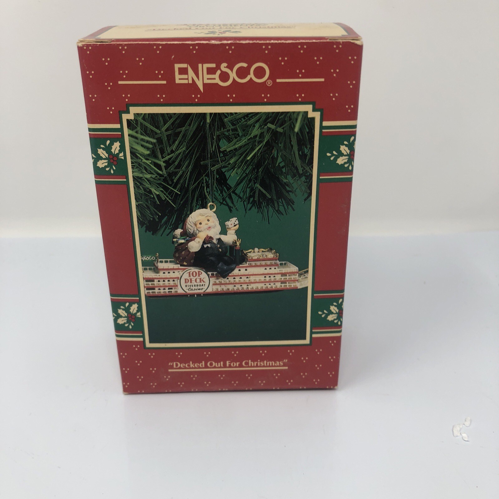 Enesco Top Deck Riverboat Casino Christmas Ornament "Decked Out For ...