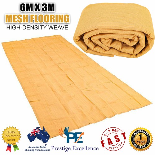 6x3m Camping Mesh Floor Camp Matting Ground Sheet Picnic Beach Caravan ...