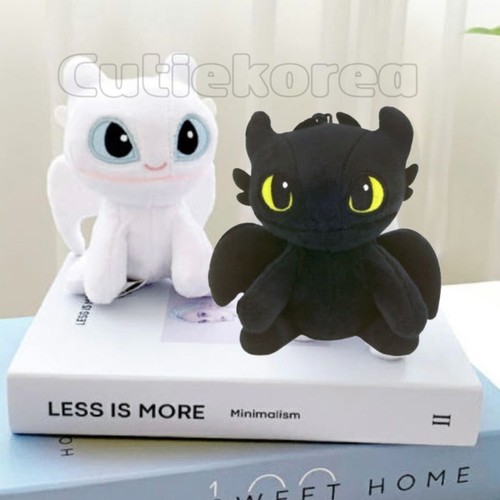 How To Train Your Dragon 3 Keyring Toothless Light Fury Plush Doll ...