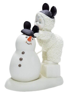 DEPARTMENT 56 "Be Like Mickey Too" Snowbabies Disney Showcase Porcelain ...