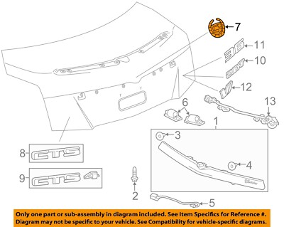 Cadillac GM OEM 13-14 ATS Trunk Lid-Emblem Badge Nameplate 22800974 | eBay