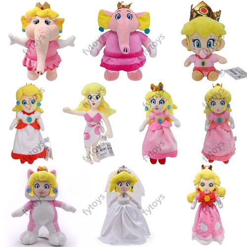 Super Mario Bros Plush Toy Elephant Princess Peach Peachette Stuffed ...