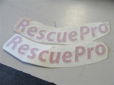 EVINRUDE RESCUE PRO DECAL PAIR (2) 6 7/8" X 1" RED MARINE BOAT | eBay
