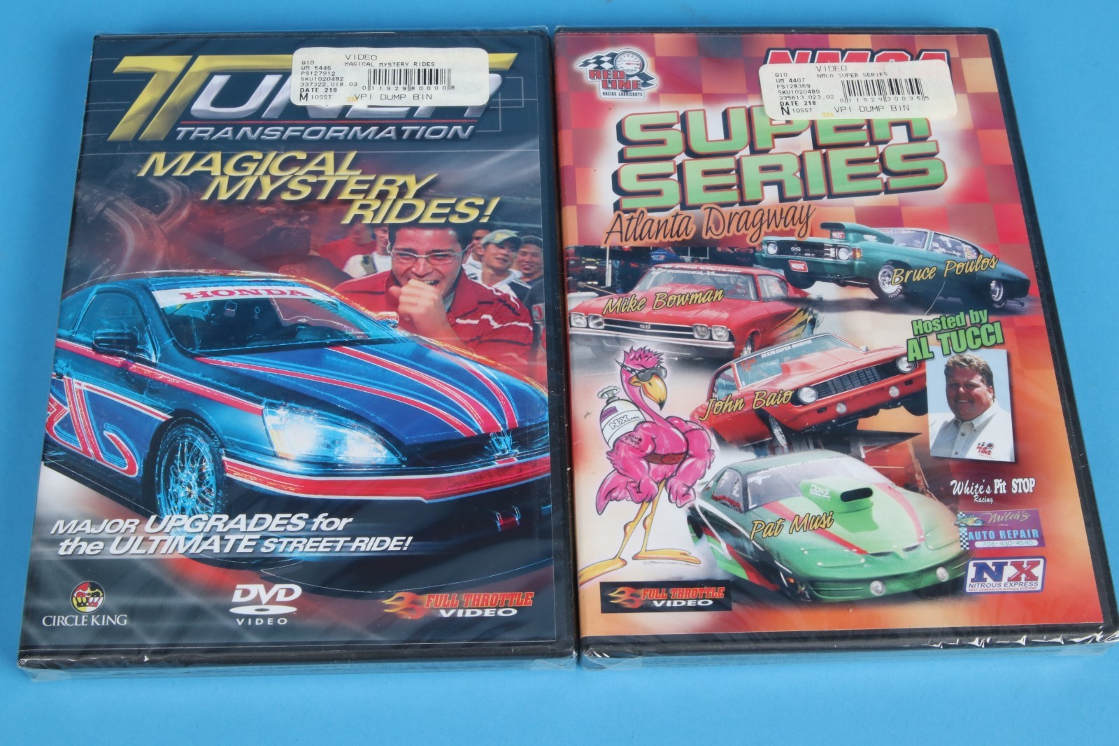 2 Full Throttle automotive DVD's Tuner Transformation NMCA Super Series ...