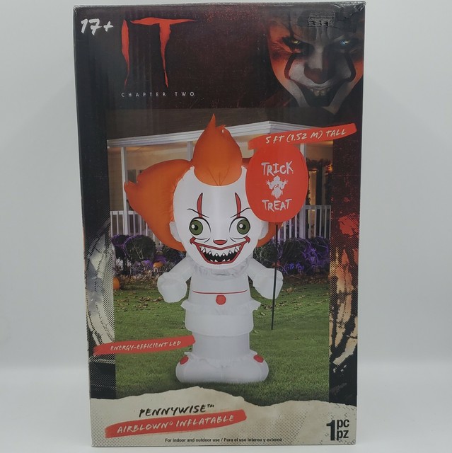 5ft Gemmy Airblown Inflatable Halloween IT Chapter Two Pennywise for ...