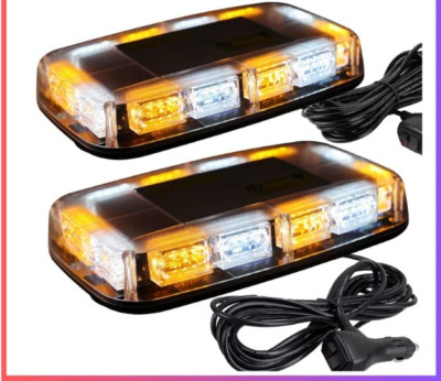ASPL 2pcs 48LED Roof Top Strobe Lights, High Visibility Emergency ...