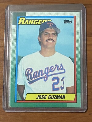 Jose Guzman #308 1990 Topps Texas Rangers | eBay