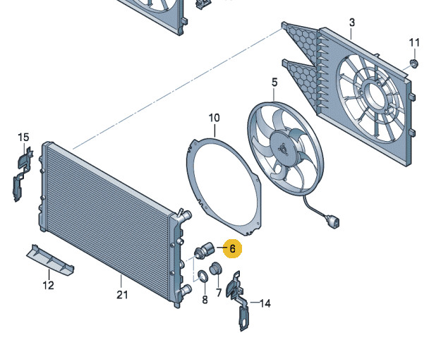 NEW AUDI TT 8N COOLANT FAN TEMPERATURE SWITCH 1J0959481A OEM | eBay
