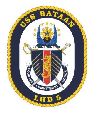 12" USS BATAAN LHD 5 MILITARY NAVY ARMED FORCES STICKER DECAL USA MADE ...