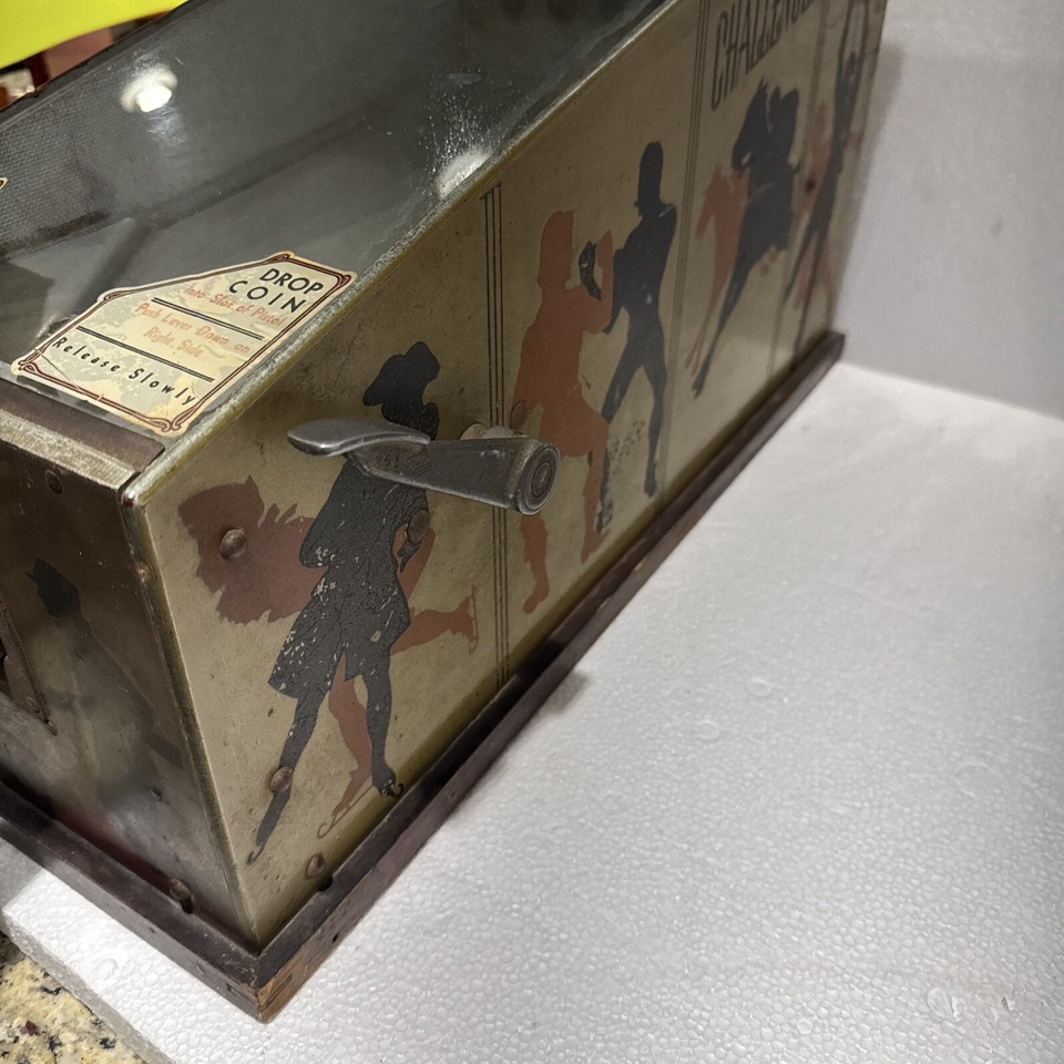 1925 Antique A.B.T. mfg co Challenger 1 Cent Penny Arcade Target ...