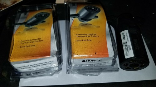 1 Curt 57660 7-Way Round RV - 6 Way Round Adapter + hopkins 48505 7 ...