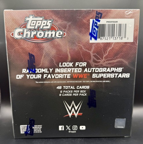 2025 WWE Wrestling Topps Chrome MEGA BOX (NEW FACTORY SEALED) Fast ...
