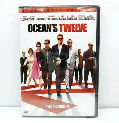 Ocean's Twelve (DVD) Widescreen Edition Warner Bros. 2004 (New Sealed ...