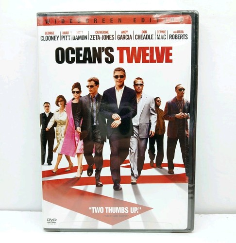 Ocean's Twelve (DVD) Widescreen Edition Warner Bros. 2004 (New Sealed ...