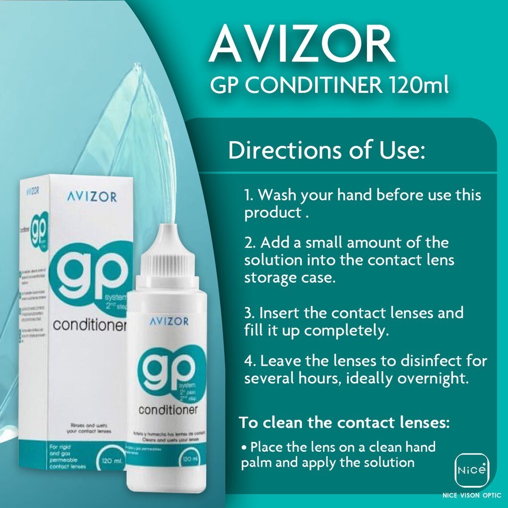 Avizor GP RGP Rigid Gas Contact Lens Conditioner Soaking Storage Solution x2 | eBay UK