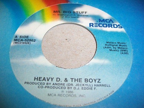 HEAVY D. & THE BOYZ- MR. BIG STUFF- 1986 RAP 7" SINGLE 45 RPM, MCA ...
