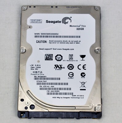 Seagate ST320LT007 Momentus Thin 7mm 2.5" 320GB SATA Hard Drive | eBay