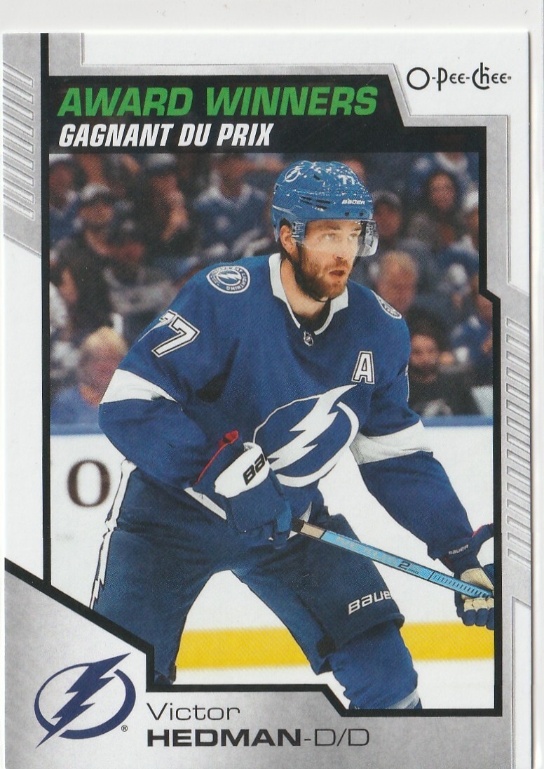 2020-21 UD Series 2 O-Pee-Chee Retro Update Award Winners Victor Hedman ...