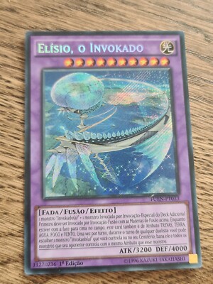 Invoked Elysium YUGIOH FUEN 2017 PORTUGUESE SECRET RARE 1st ED NM ...