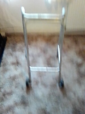 disability/mobility aid walker frame with wheels. used.no postage ...
