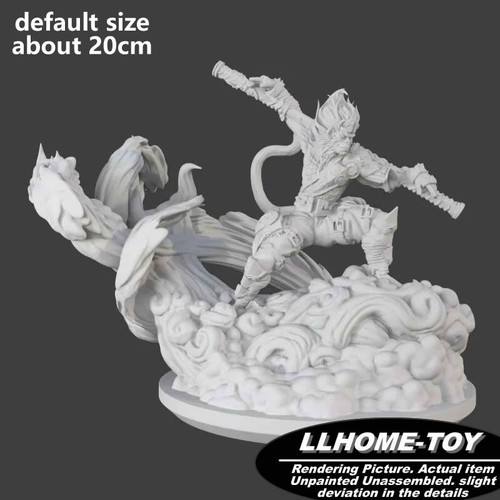 Sun Wukong Monkey Ride Cloud Fly in Sky 3D Print GK Figure DIY Model | eBay