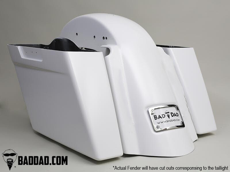 Bad Dad Summit Fender Saddlebag Kit w/ Taillights for Harley Softail ...