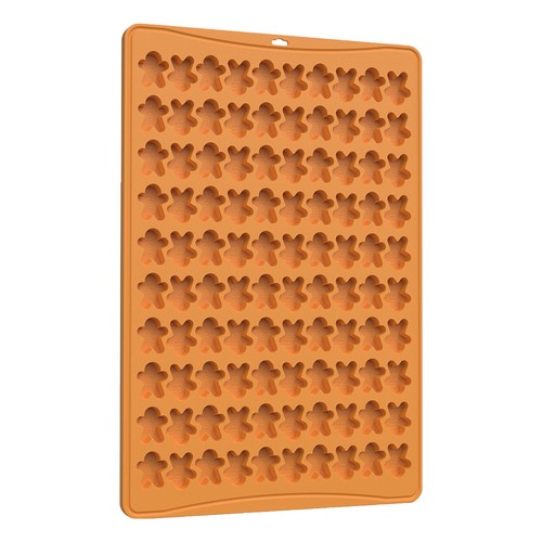 Christmas Cookie Mold Pan Silicone Gingerbread Man Mold Non-Stick ...