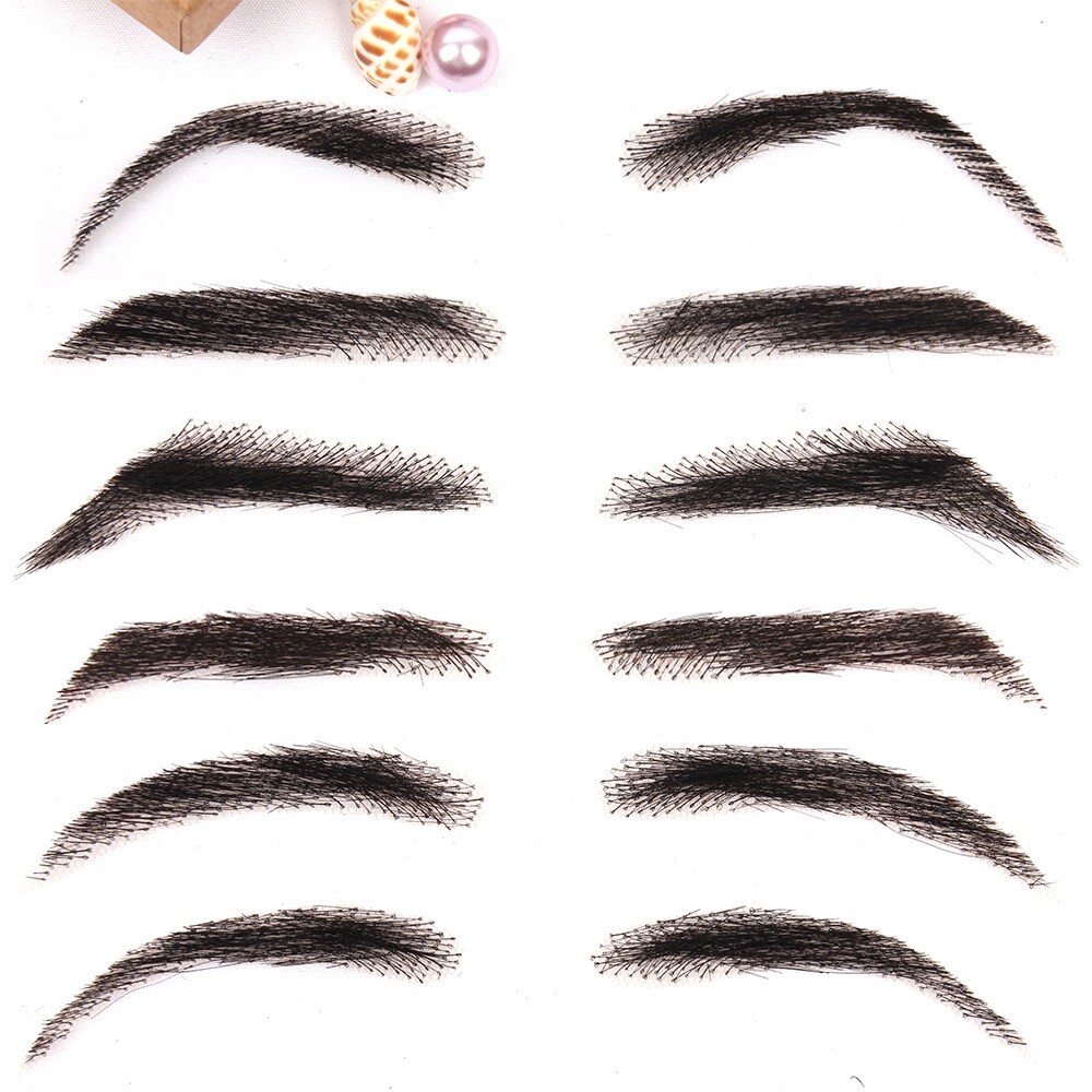 Eyebrows Hand Made Eyebrows Artificial Weaving Eyebrow Wigs Wave Style ...