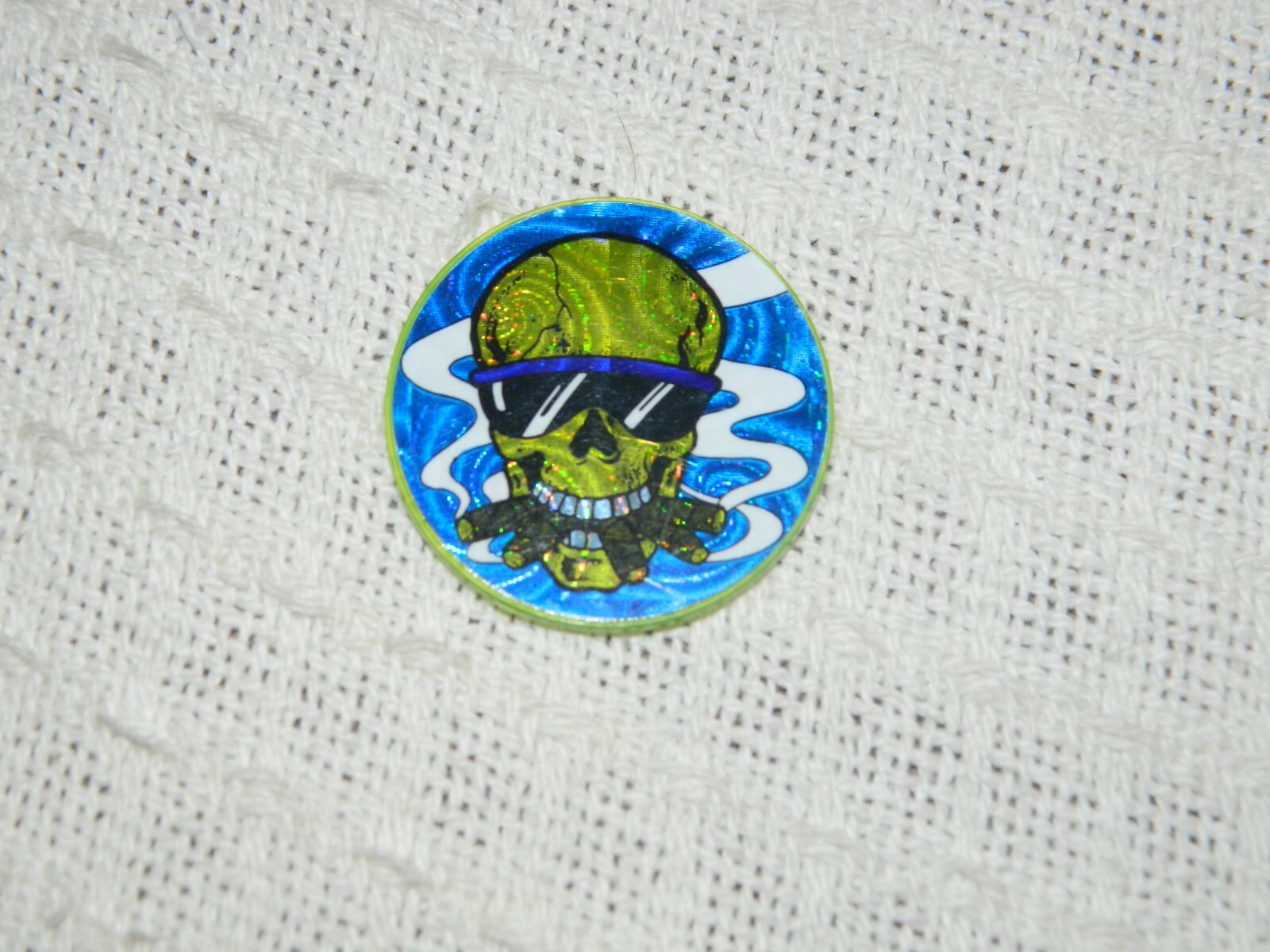 Vintage POG Neon Yellow Skull Sunglasses Smoking Plastic Slammer | eBay