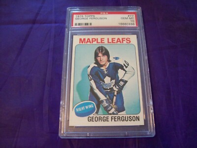 1975 TOPPS HOCKEY #77 GEORGE FERGUSON PSA 10 | eBay