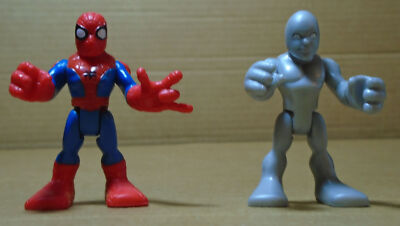 Imaginext Hasbro Marvel Super Hero Spiderman & Silver Surfer Action ...
