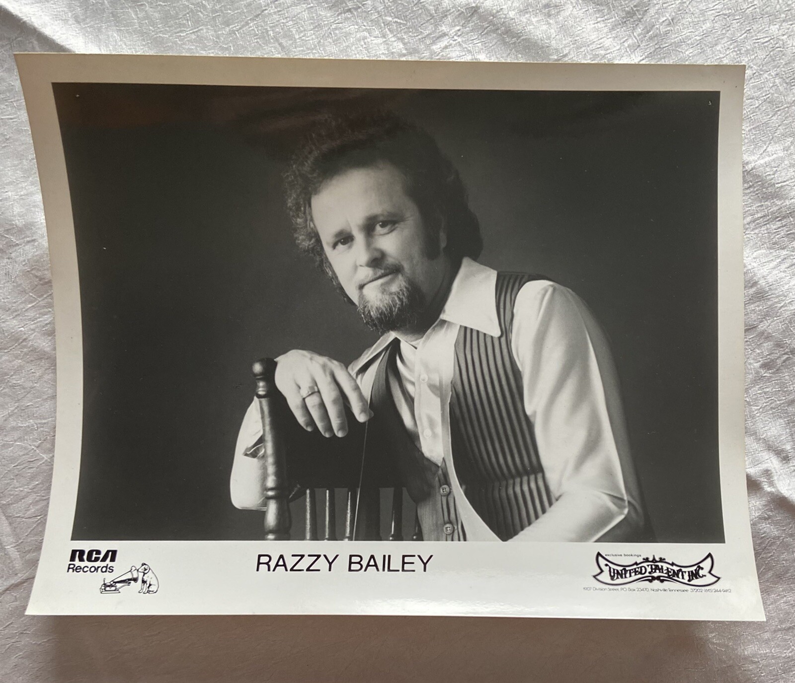 Vintage 10x8 Press Photo - Country Music Singer Razzy Bailey - RCA ...