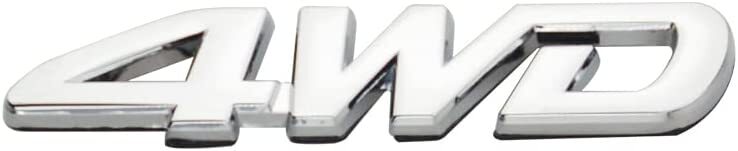 1PC 3D Metal 4WD Emblem Four -Wheel Drive Logo Car Side Fender Rear ...