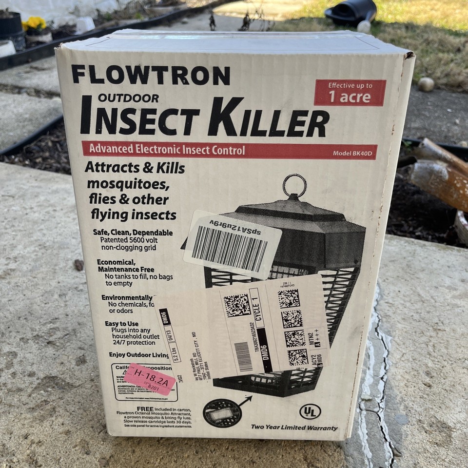 NEW IN BOX Flowtron 1 Acre Electronic Outdoor Insect Killer Lantern in ...