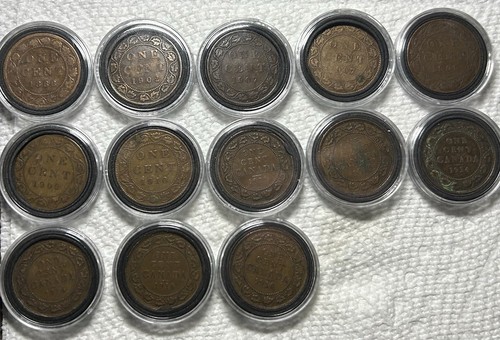 Collection of 12 Canadian Large Pennies!!! | eBay